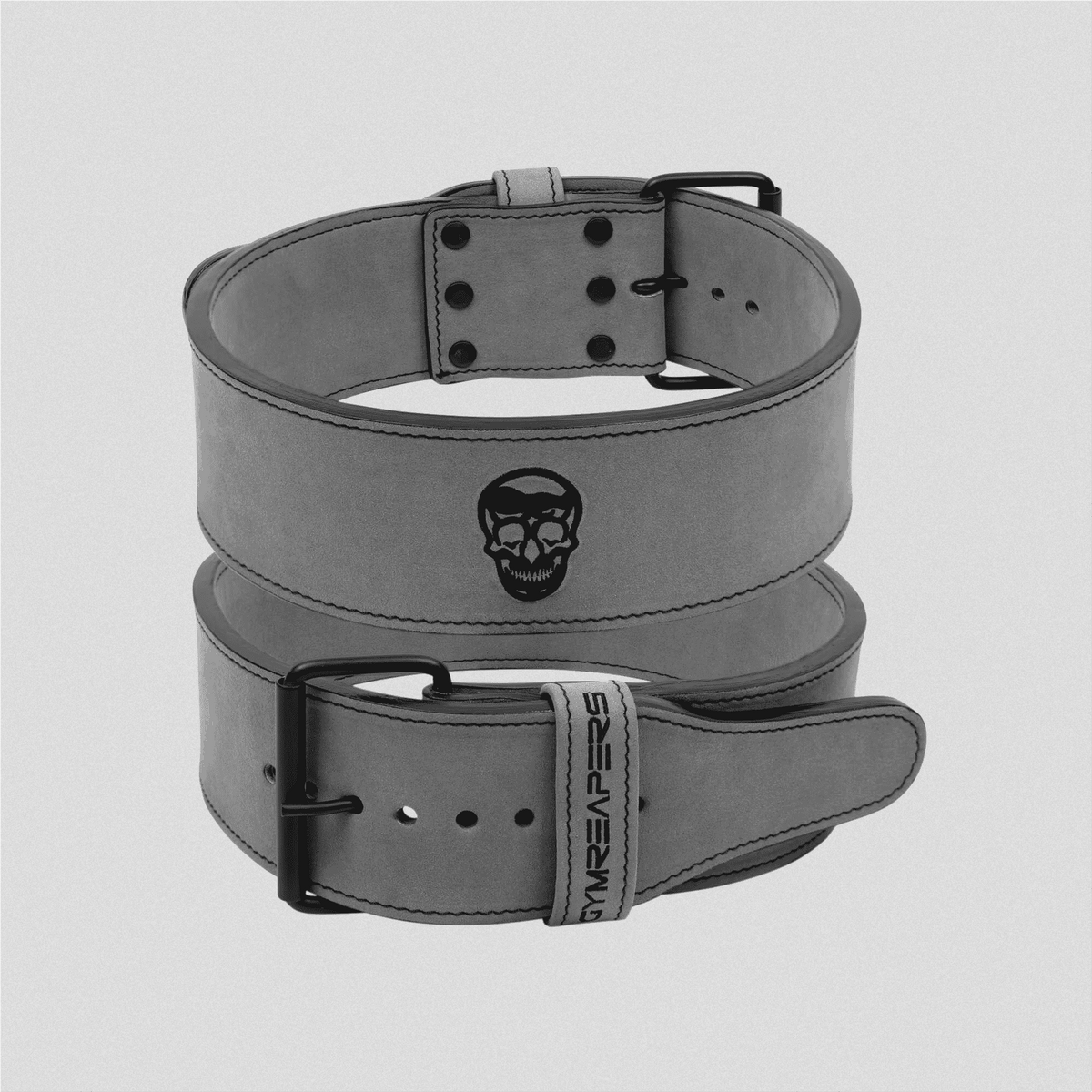 10MM Single Prong Weightlifting Belt - Gray