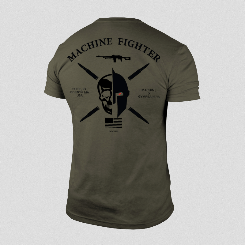 7.62 Machine Fighter Tee - Military Green
