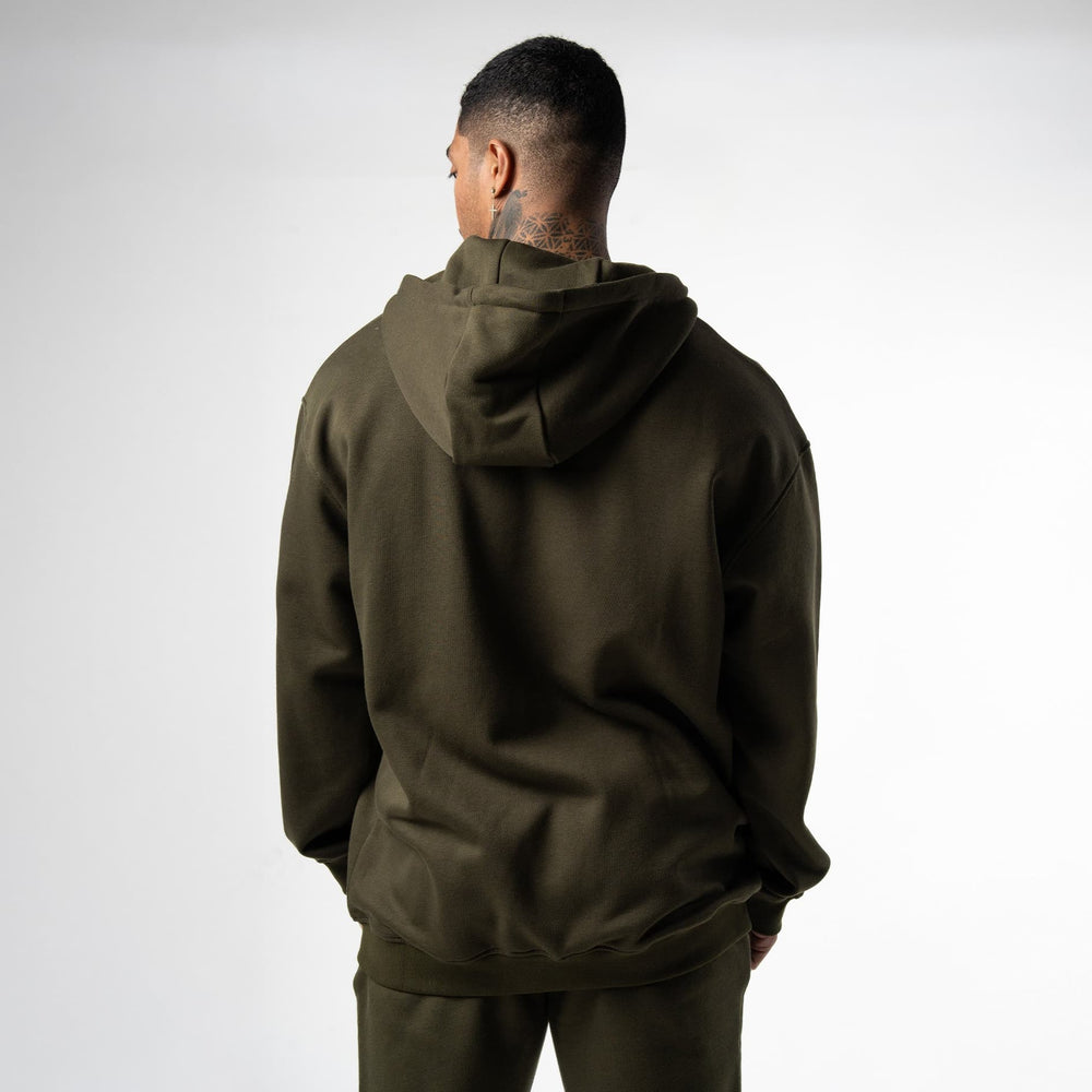Gymreapers Axis Zip-Up Hoodie - OD Green