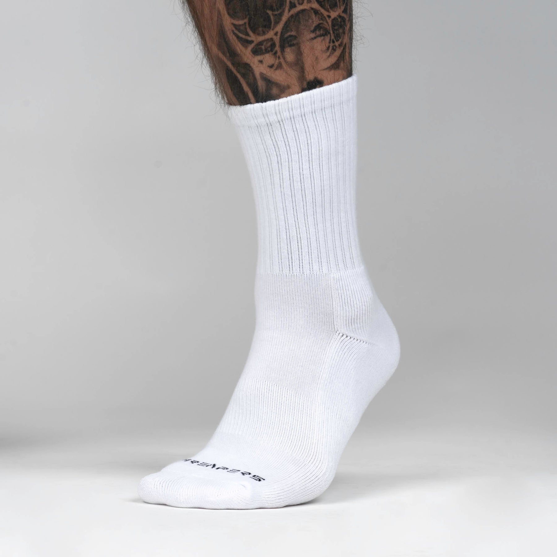 Gymreapers Crew Socks - White