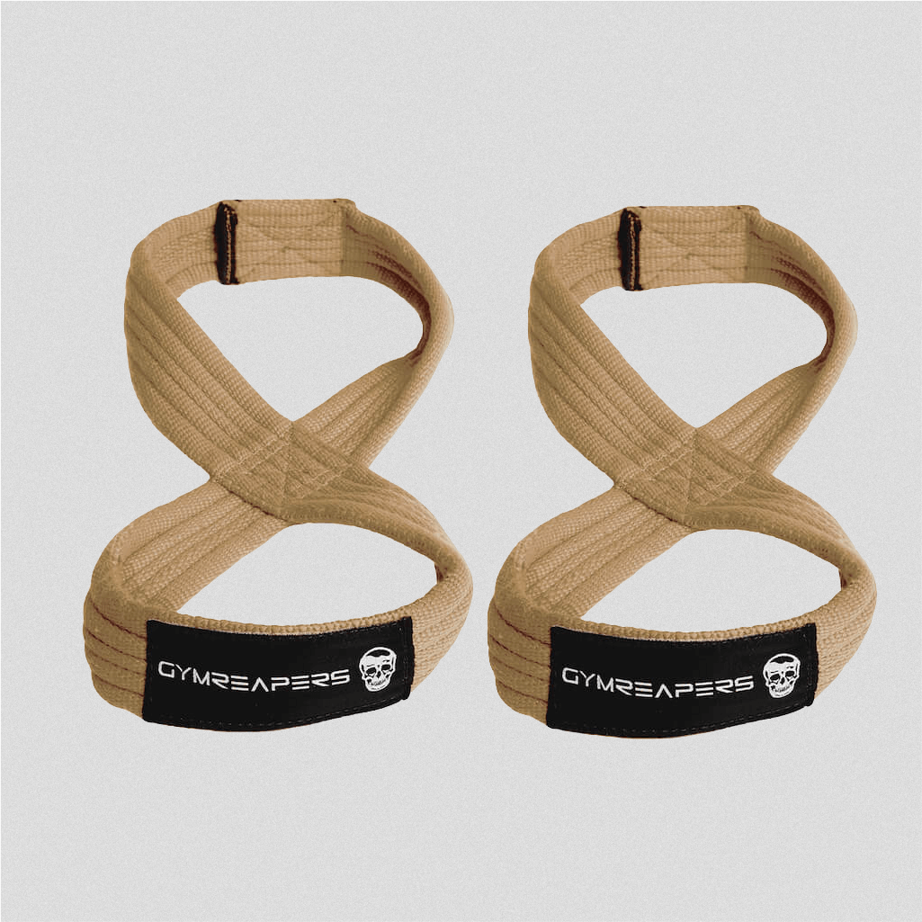 Gymreapers Figure 8 Lifting Straps - Khaki