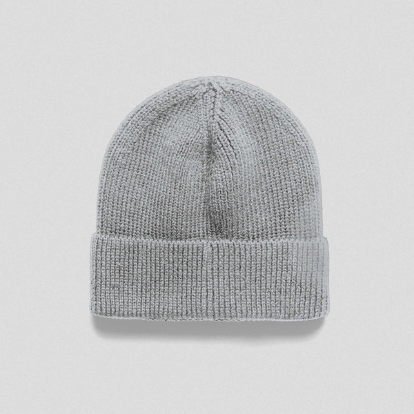 Gymreapers Ribbed Knit Skull Beanie - Gray