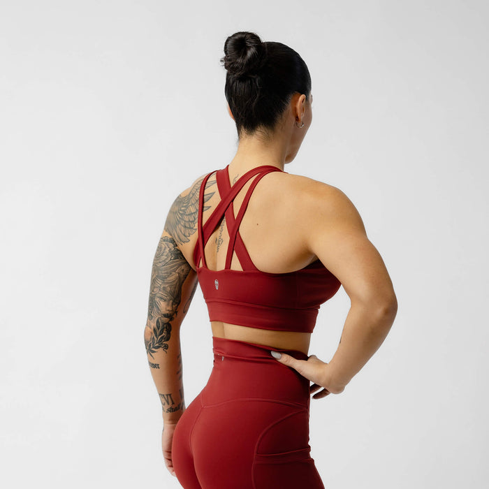 Gymreapers Harmony Bra - Ember Red