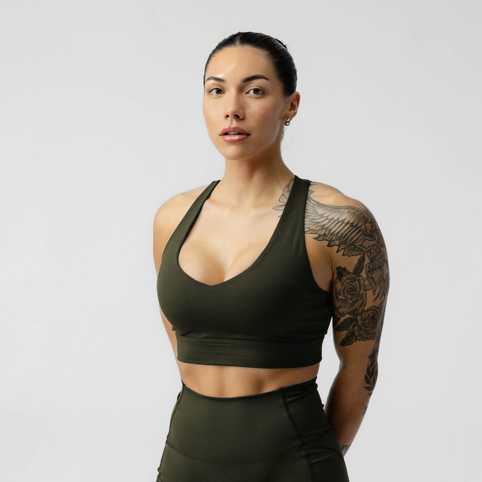 Gymreapers Harmony Bra - Forest Green