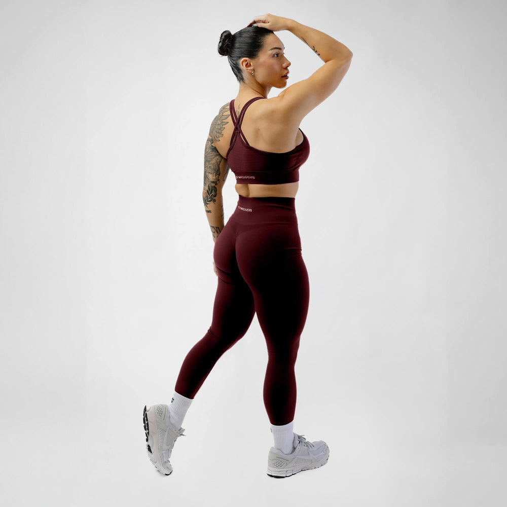 Gymreapers Halo Bra - Wine
