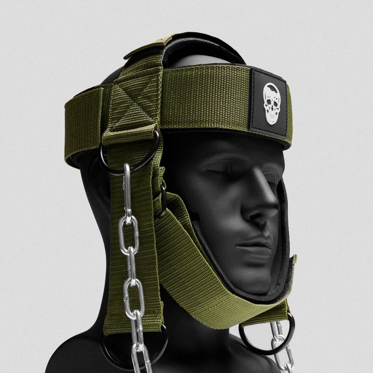 Neck Harness for Training with Adjustable Neck Strap - Green