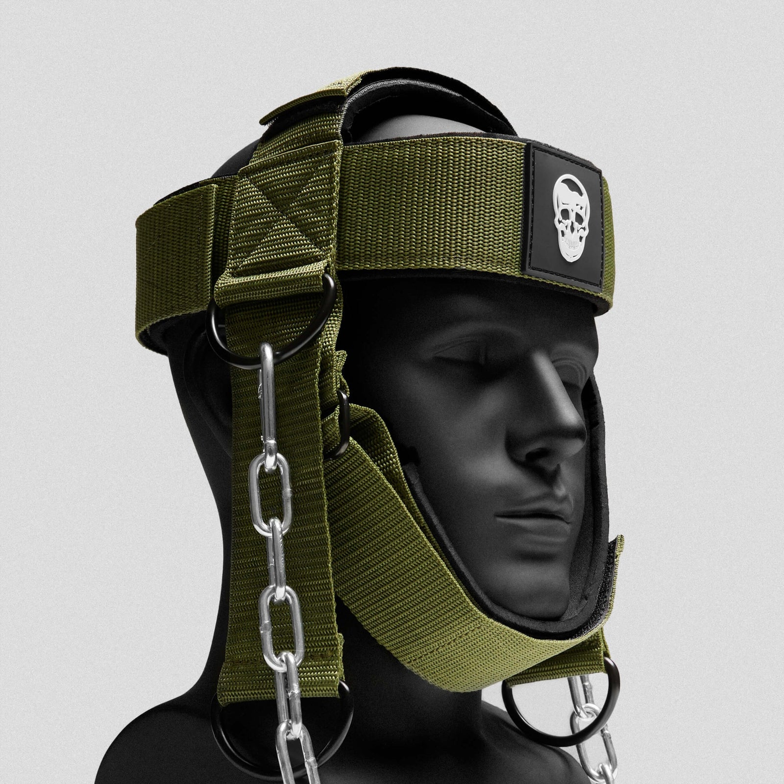 Neck Harness for Training with Adjustable Neck Strap - Green