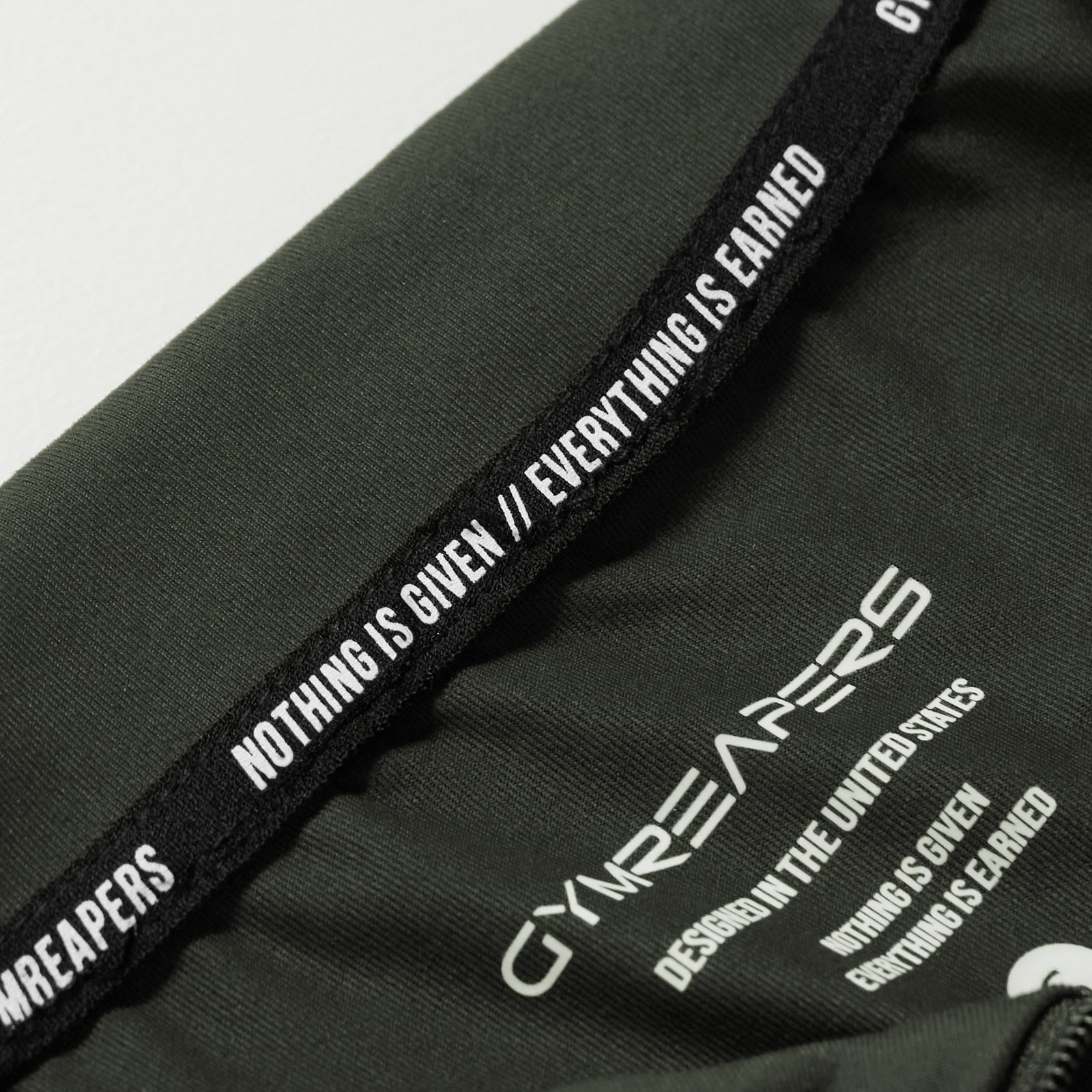 Gymreapers Men's Performance Quarter Zip - OD Green
