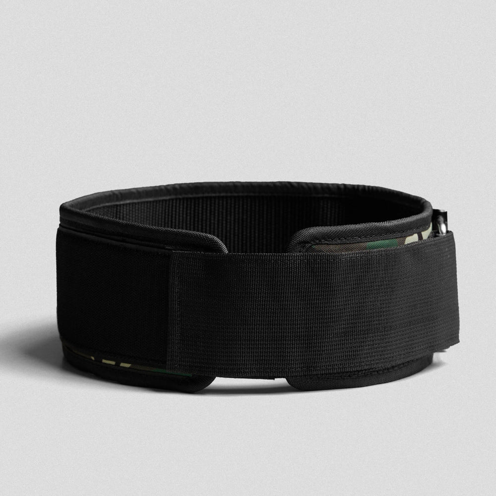 Quick Locking Weightlifting Belt | Adjustable Weight Belt | Woodland Camo