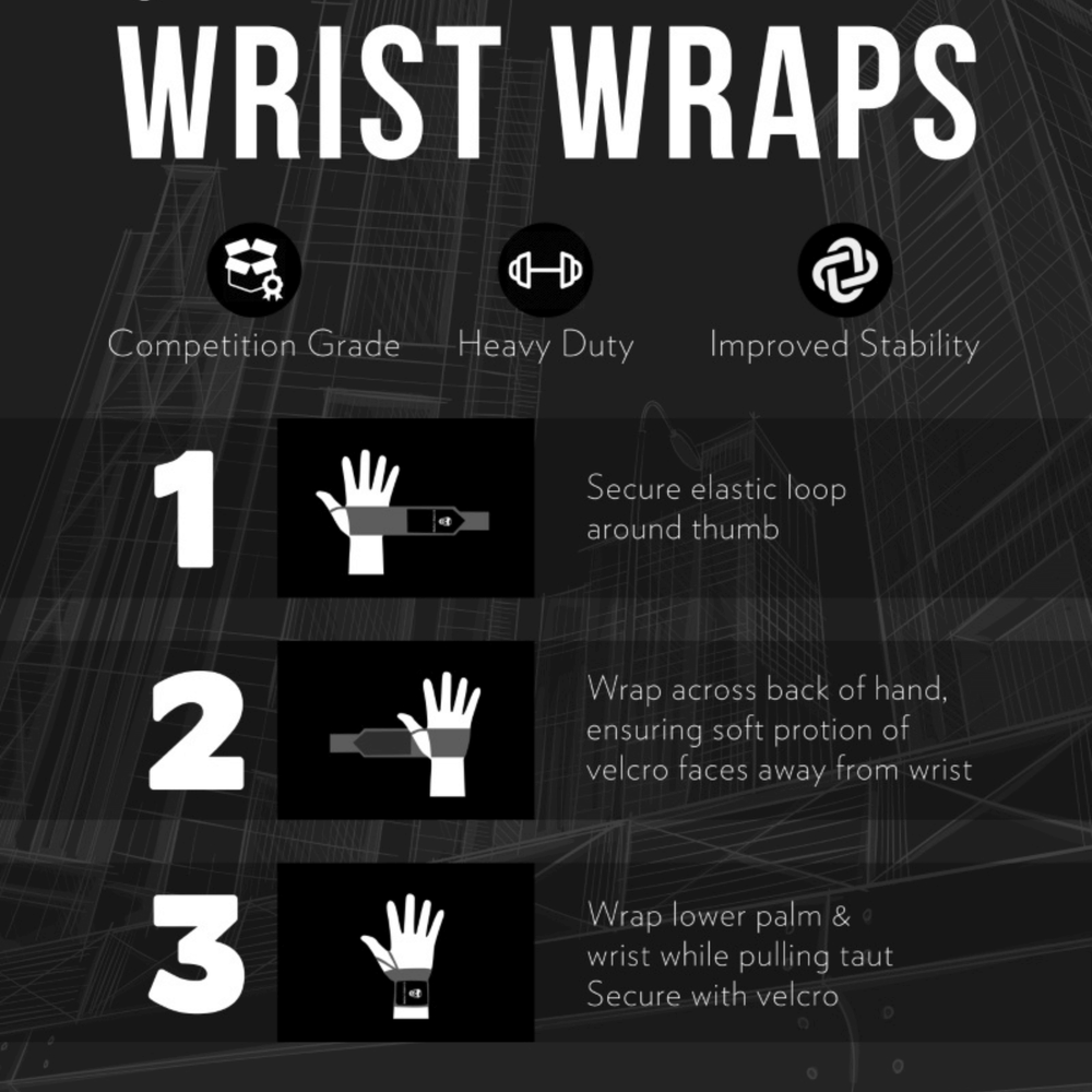 18" Olympia Wrist Wraps