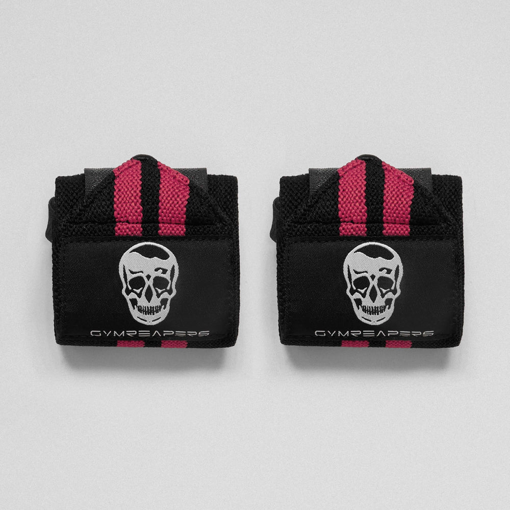 Gymreapers Wrist Wraps - 18" Weightlifting Wrist Support - Pink
